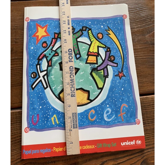 Unicef | Art | Vintage Unicef Gift Wrap Book Of Wrapping Paper Sheets ...